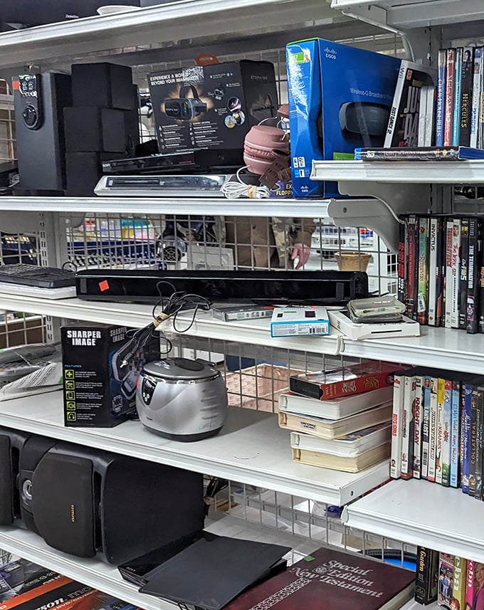 Electronics from every era sit patiently waiting for either nostalgic collectors or practical shoppers who know good value.