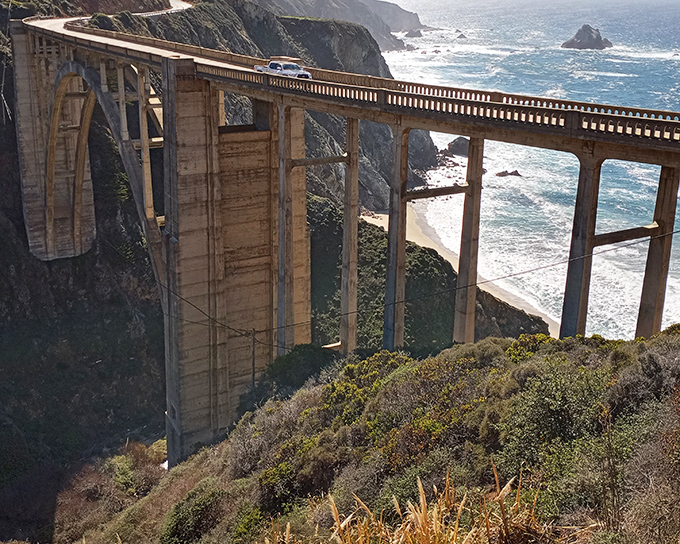 Bixby Creek Bridge – where engineering brilliance meets natural splendor in a marriage that's lasted nearly a century.
