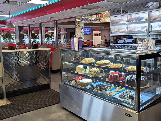 That dessert case isn't displaying cakes—it's exhibiting edible art that's been tempting willpower since Nixon was president.