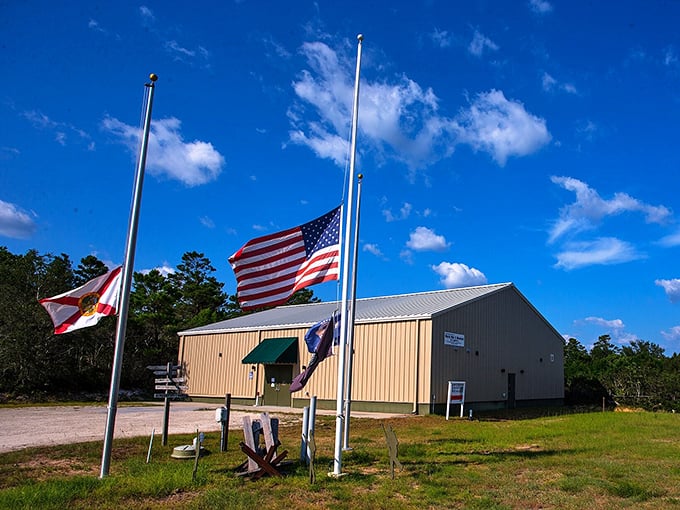 The Camp Gordon Johnston Museum honors WWII history with the straightforward dignity of the generation it commemorates – no flash, all substance.