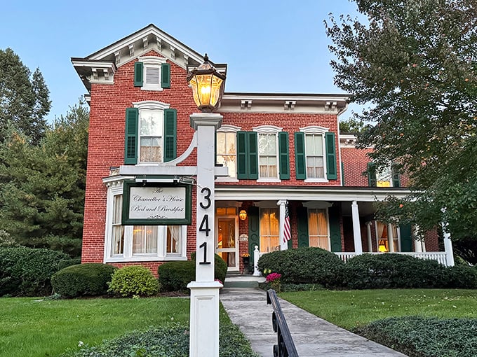Chancellor's House Bed and Breakfast offers the kind of porch where rocking chairs and evening cocktails create memories that last longer than your Instagram stories.
