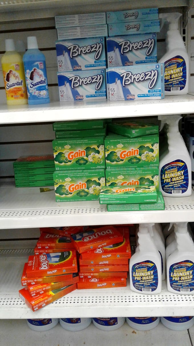 Laundry day heroes lined up like soldiers ready for battle. These cleaning products tackle Georgia's toughest stains without cleaning out your wallet.