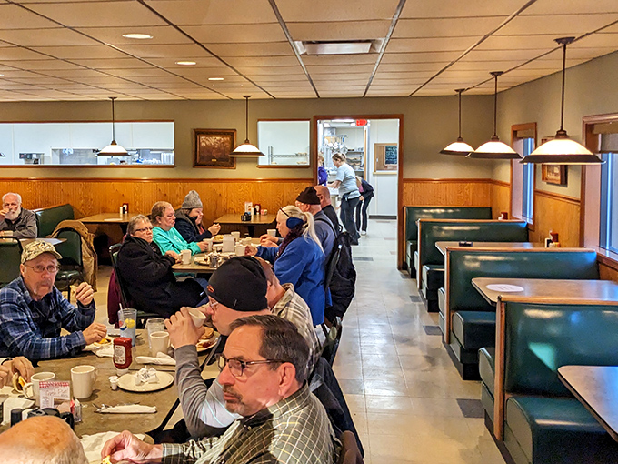 Where locals gather to debate everything from weather to politics, all while tackling plates that require both strategy and commitment.