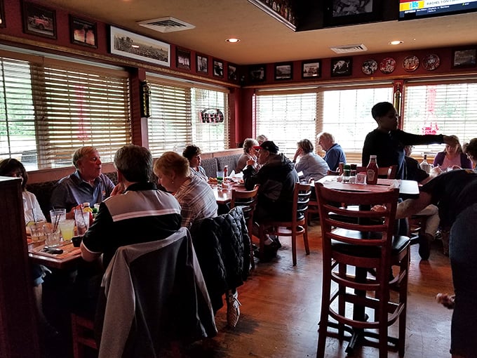 Fellow wing enthusiasts gathering for their regular communion with crispy, saucy perfection and good company.