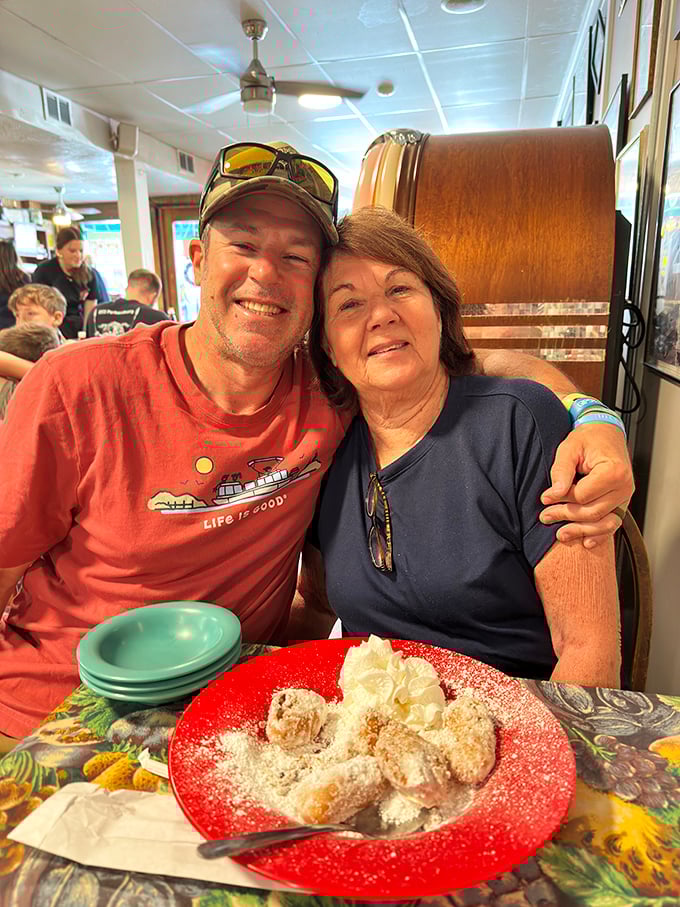 Happy diners sharing stories over coffee – this is what community looks like at 8 AM on a Tuesday.