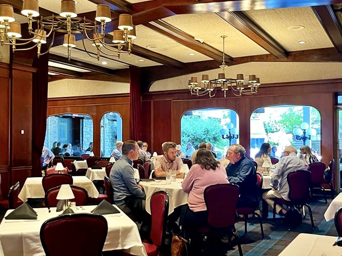 Not just a dining room—a gathering place where memories are made between bites of prime rib and sips of perfectly aged cabernet.