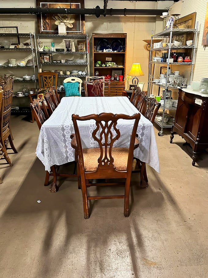 This dining set isn't just furniture—it's the stage where family dramas, celebrations, and everyday life will unfold.