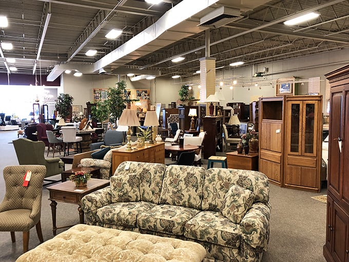 The furniture department could furnish a small village—or just your living room with unexpected character and charm.