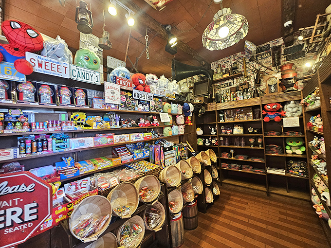 Sweet tooth heaven! This candy shop doesn't just sell treats—it sells memories wrapped in wax paper and nostalgia.