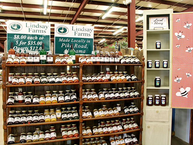Lindsay Farms brings the local honey – because even antique stores know breakfast isn't complete without the good stuff.