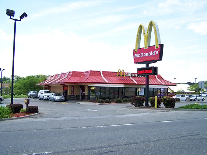Even McDonald's golden arches seem a bit more charming here, where fast food meets small-town pace and nobody's really in that much of a hurry.