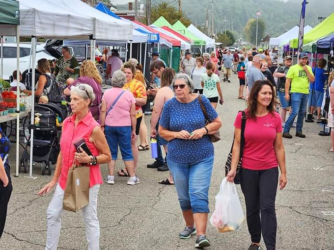 Market day brings the community together in a kaleidoscope of color and conversation. These gatherings are the true social media of small-town America.