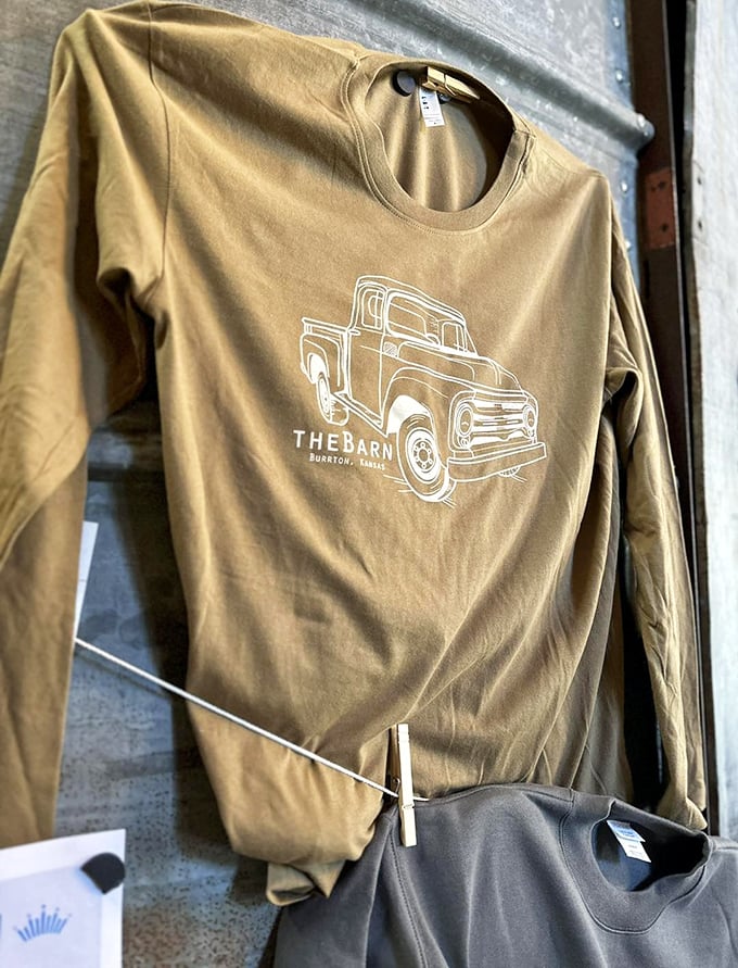 Forget the souvenir shot glass—take home a Barn t-shirt and make your city friends jealous of your rural dining discoveries.