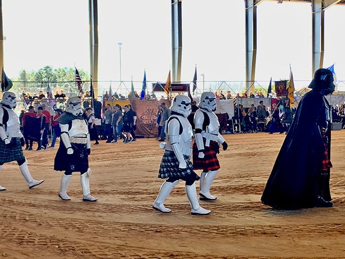 Where else can you see Stormtroopers in kilts? The Scottish Games prove Green Cove Springs embraces the wonderfully weird with open arms.
