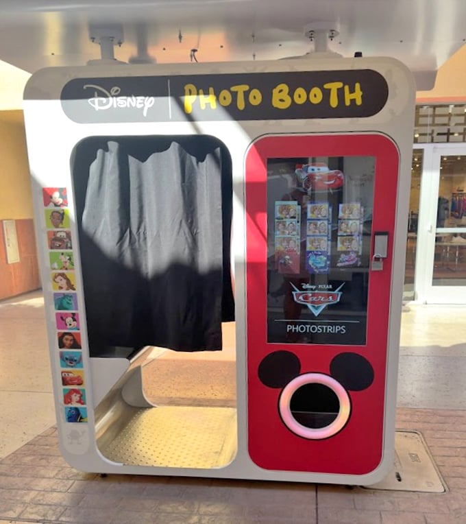 Capture the magic of your shopping conquest at this Disney photo booth—because nothing says "I conquered the outlets" like Mickey Mouse ears.