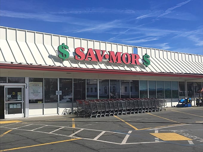 SAV•MOR Foods embodies Gridley's practical approach to living well without breaking the bank—a retiree's grocery paradise.