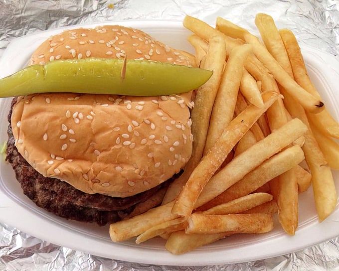 The Super Boy burger lives up to its superhero name—no cape required, though you might need extra napkins for this juicy champion.