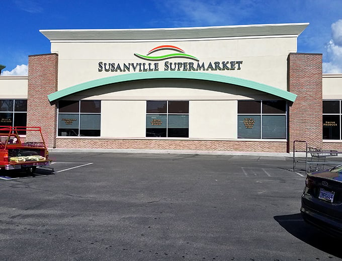 Susanville Supermarket keeps it simple – no fancy names, just groceries and genuine small-town service.