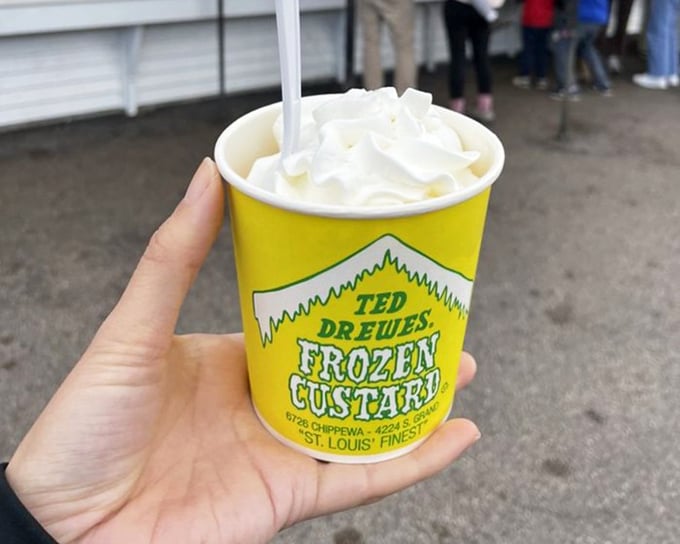 Cookies sandwiching vanilla custard—the handheld happiness device that makes you wonder why all cookies don't come with frozen custard centers.