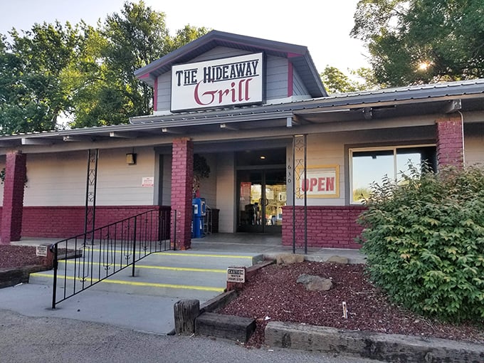 The Hideaway Grill lives up to its name—a local treasure where regulars claim the best booth and newcomers are welcomed with genuine Idaho hospitality.