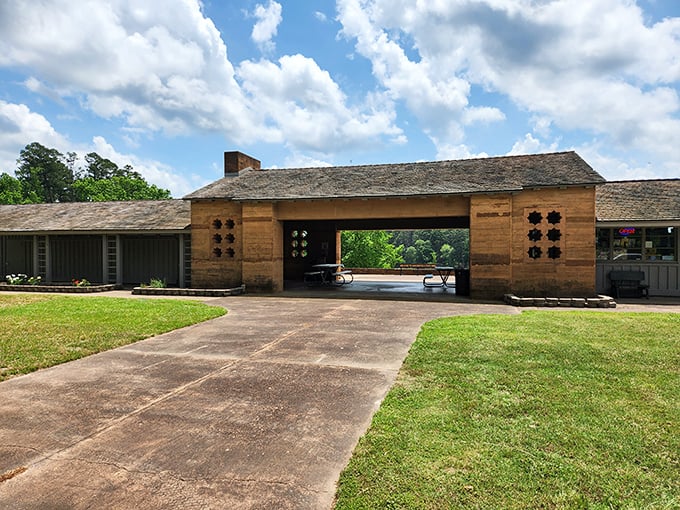 The CCC-built pavilion stands as a monument to Depression-era craftsmanship. They simply don't make park structures with this much character anymore.