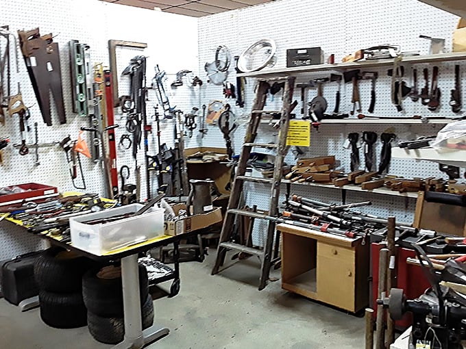 The tool section: where modern DIYers can discover what "built to last" actually meant before planned obsolescence was invented.