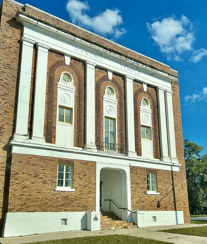 The Masonic Temple stands as a testament to Bartow's rich community history—architectural grandeur without the big-city price tag.
