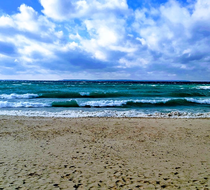 Van's Beach stretches out like Michigan's own private slice of paradise, minus the expensive resort fees.
