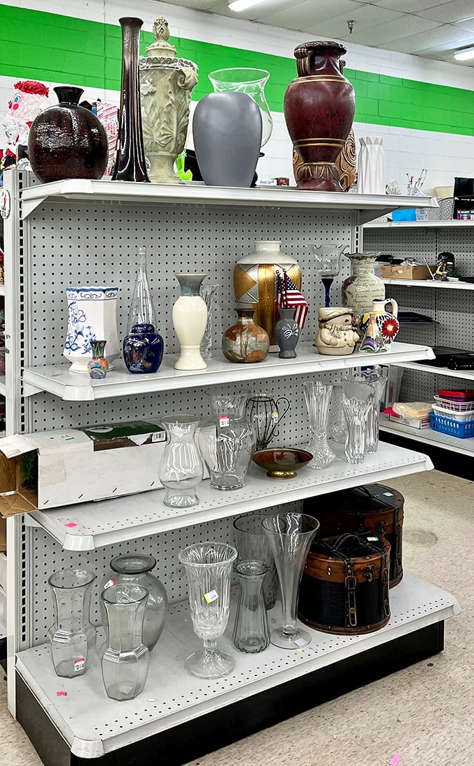 Vases of every era stand at attention—from mid-century modern to grandmillennial chic—ready to showcase your farmers' market flower splurges.