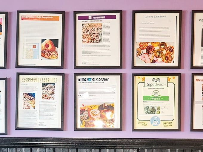Those framed reviews and accolades aren't just decoration—they're proof that everyone else agrees this place rocks.