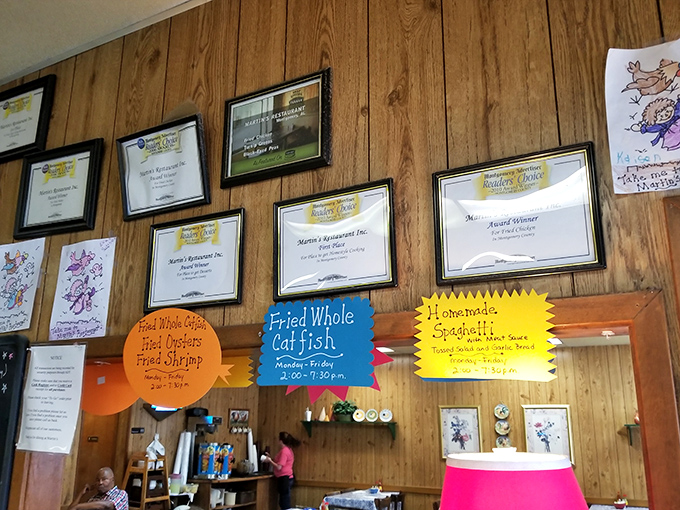 Awards line the walls – not that locals needed any confirmation that Martin's serves some of Alabama's finest comfort food.