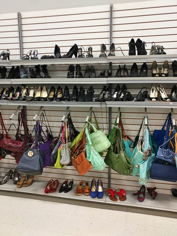Shoe and handbag heaven – where designer names hide in plain sight and yesterday's splurges become today's steals for the sharp-eyed shopper.