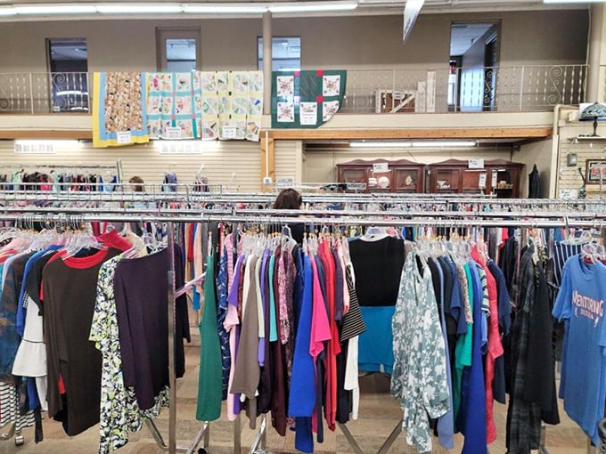 The rainbow of clothing options makes department stores seem downright boring. Each rack holds potential outfit transformations waiting to happen.