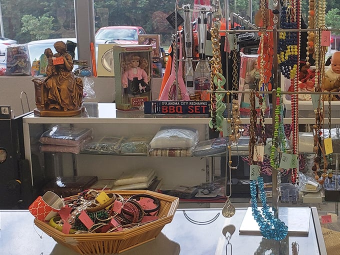 Vintage jewelry and trinkets that whisper tales of dinner parties past, waiting for you to write their next chapter.