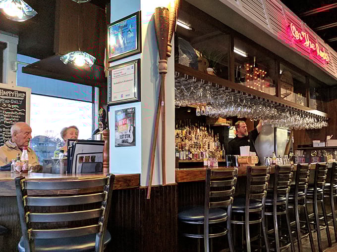 A bar where everybody might not know your name when you arrive, but they just might by the time you leave.