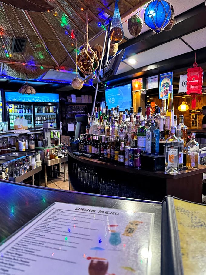 The bar doesn't just serve drinks; it serves time travel. One sip and you're in 1965, wondering why you don't own more Hawaiian shirts.