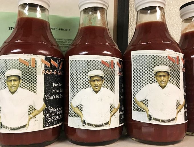 Bottled barbecue sauce with that perfect balance of sweet, tangy, and spicy—liquid gold that makes you consider drinking it straight from the bottle.