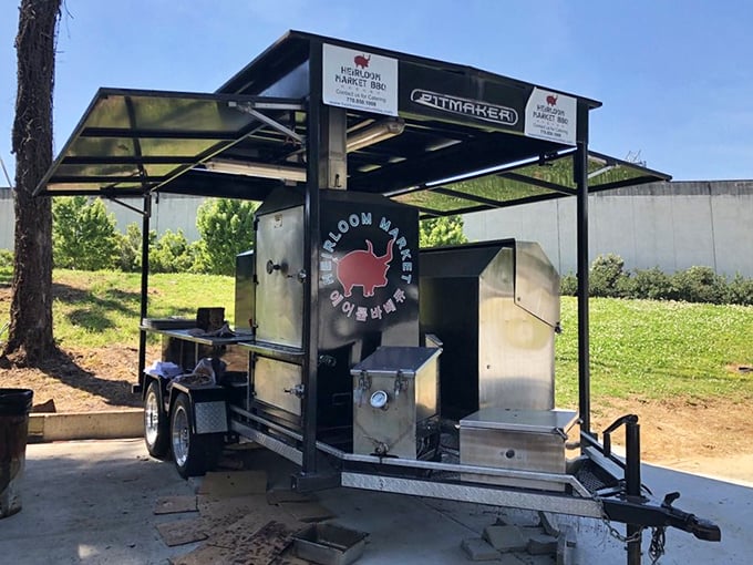 The source of the magic: a serious smoker that's treated with more respect than most family heirlooms. Low and slow isn't just a cooking method—it's a philosophy.