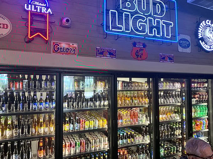 The self-serve beer cooler isn't just convenient – it's a beautiful act of trust between restaurant and customer that feels increasingly rare in today's world.