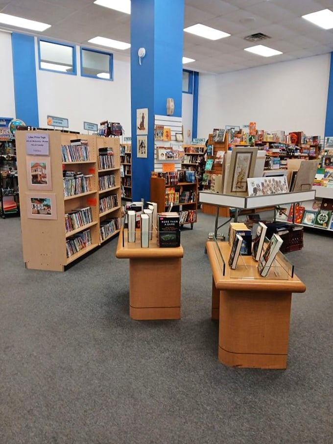 The book section – where literary adventures cost less than a coffee. Browse titles that span from bestsellers to "how did this ever get published?"