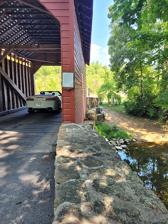 Yes, you can actually drive through this piece of history—it's not just for looking, it's for experiencing.
