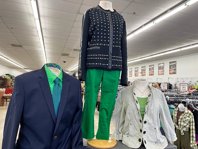 From business-ready blazers to statement jackets, the clothing department proves secondhand doesn't mean second-best when it comes to style.