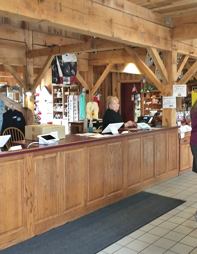The gift shop counter—because what's a food pilgrimage without taking home a souvenir that doesn't require refrigeration?