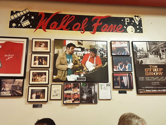 The "Wall of Fame" showcases visitors who've made the pilgrimage to this Strip District institution. Breakfast celebrities only!