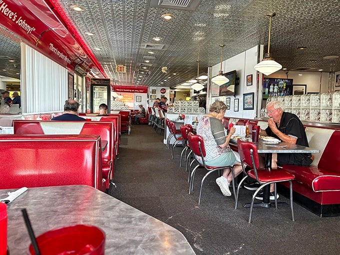 Where strangers become regulars and regulars become family. The afternoon crowd settles in for coffee and conversation – Nebraska's version of a social network.