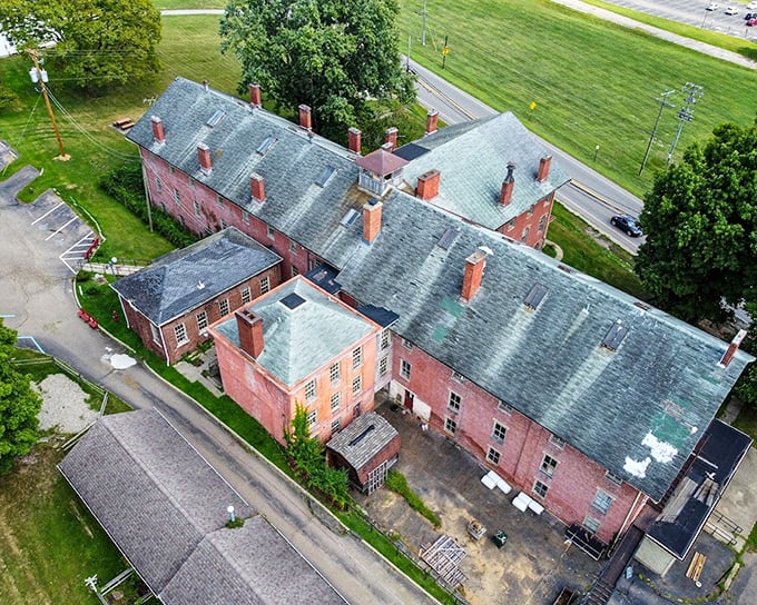 The full scope of institutional might on display. This aerial perspective shows how the infirmary dominated both the landscape and lives of Lancaster residents.