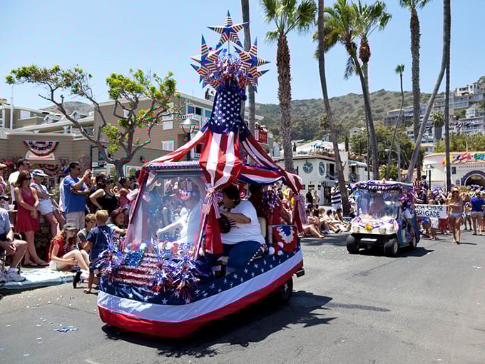 The Fourth of July parade proves Avalon knows how to throw a party. Even the golf carts dress up for the occasion.
