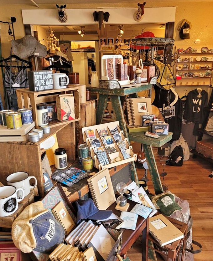 Not just a gift shop—a treasure trove of Pacific Northwest whimsy. The perfect place to browse while waiting for your name to be called.