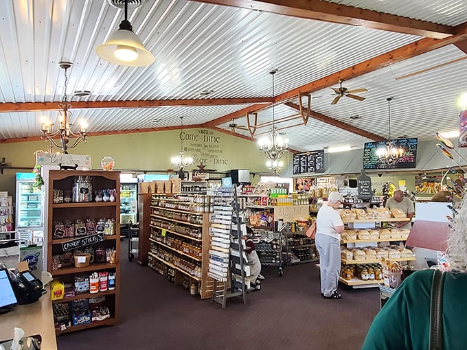 Not just a restaurant but a market too—where you can shop like it's 1955 and everyone still knows what real food tastes like.