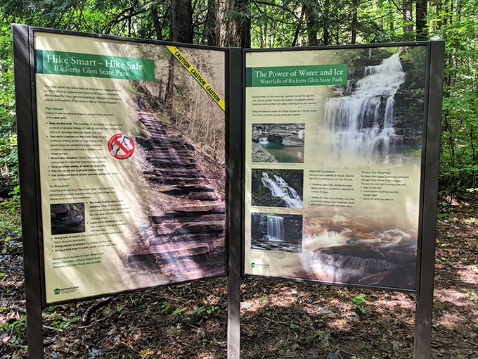 Even Mother Nature posts instructional signs. This trail guide offers wisdom that boils down to: "Don't be the person rangers tell stories about later."